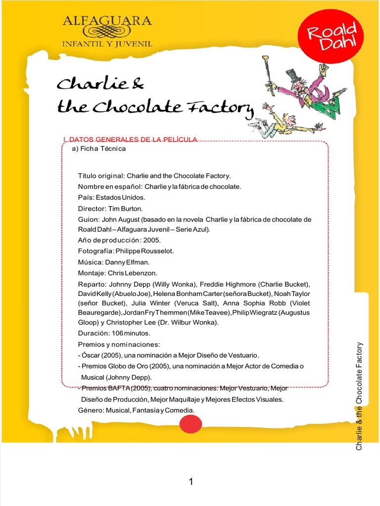Fdocuments - Ec - Charlie y La Fabrica de Chocolate Alfaguara 1 | PDF