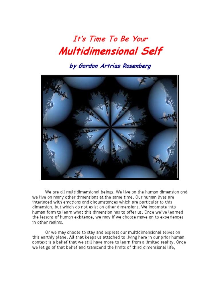 Its Time To Be Your Multidimensional Self | PDF | Reality | Consciousness