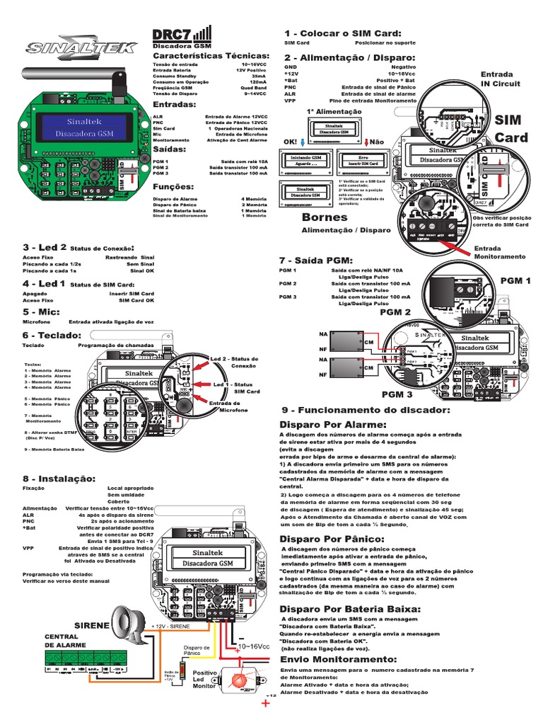 Manual DRC7 - SMS | PDF | Armazenamento de dados de computador ...
