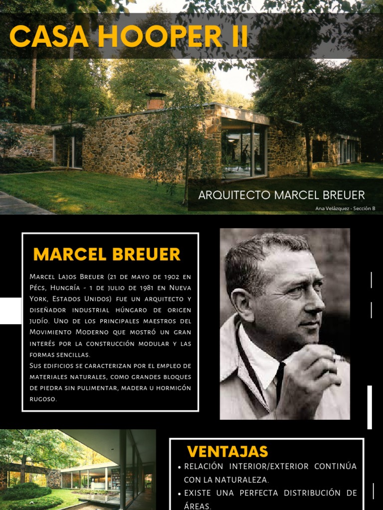 Casa Hooper II de Marcel Breuer | PDF | Sectores Economicos | Diseño