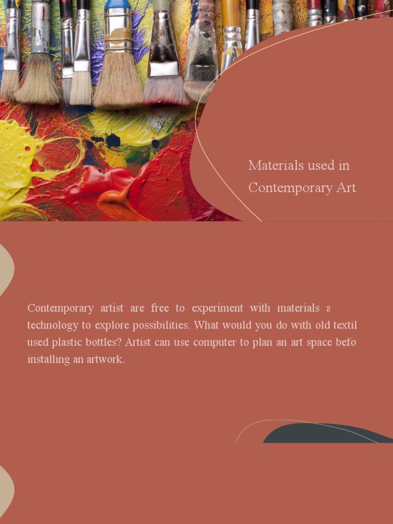 Materials Used in Contemporary Art | PDF