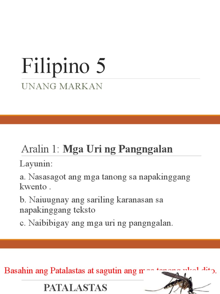 Filipino 5 W1 Pdf