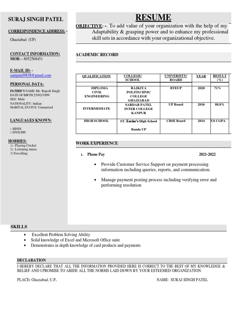 CV Suraj | PDF | Computing | Cognitive Science