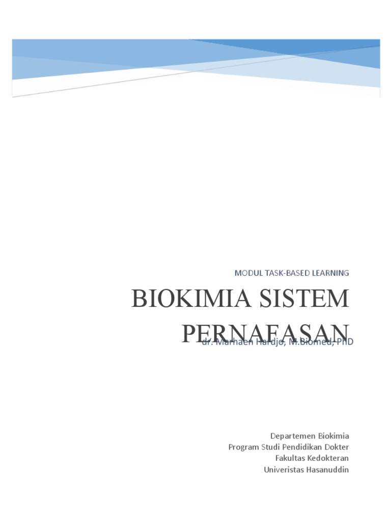 LEMBAR KERJA BIOKIMIA. Biokimia Sistem Respirasi. DMH | PDF