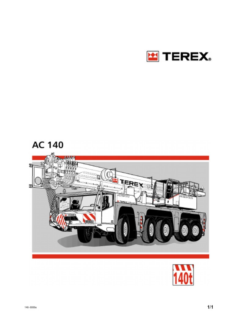 Grua Terex AC140 Operador | PDF | Crane (Machine) | Manufactured Goods