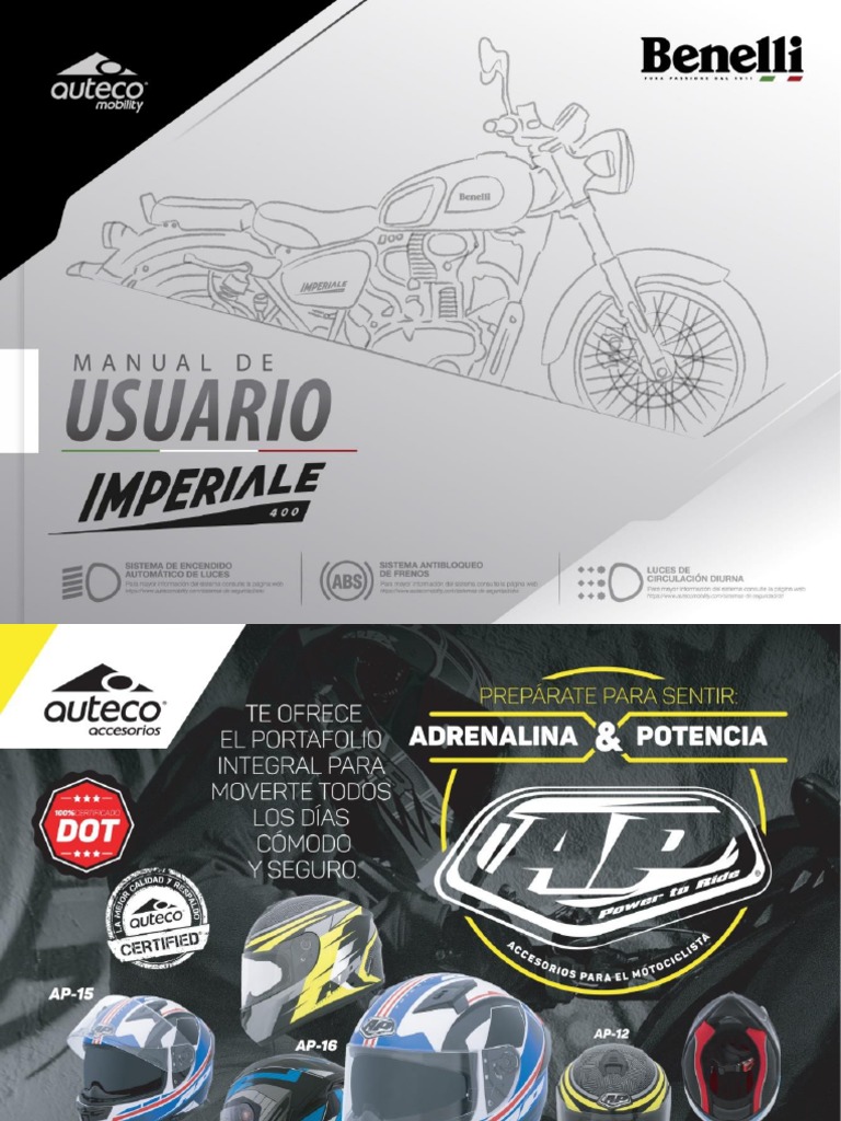 Manual de Garantia y Mantenimiento Benelli Imperiale 400 Marzo 2022 ...