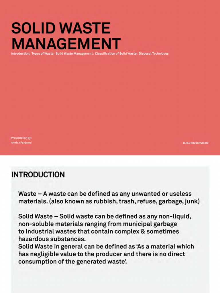 4 - Solid Waste Management | PDF