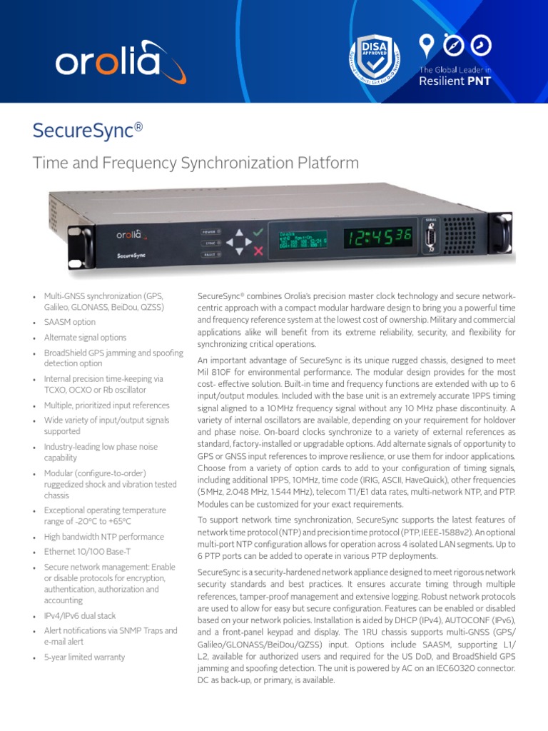 SecureSync Standard 05-29-20 (1 | PDF | I Pv6 | Computer Network