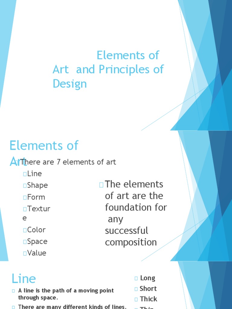 Elements of Art and Principles of Design | PDF | Aesthetics | Vision