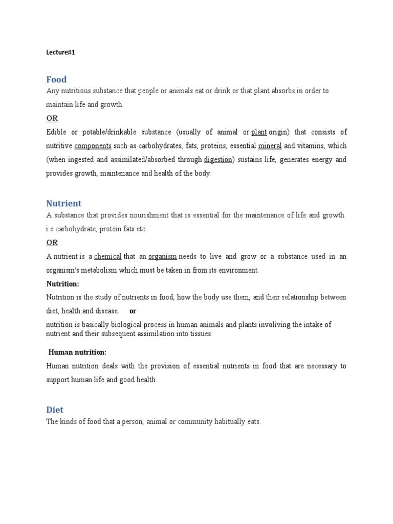 Fundamentals of Human Nutrition | PDF | Nutrition | Diet & Nutrition