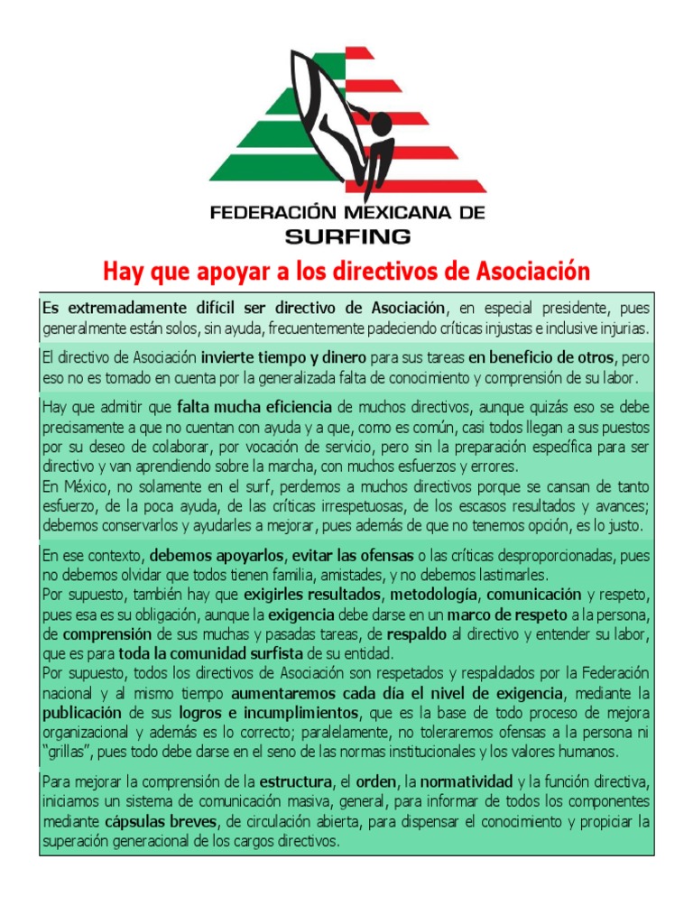 Apoyo A Los Directivos | PDF