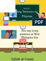 Teritoryo NG Pilipinas Ayon Sa Atas NG Pangulo Lecture | PDF