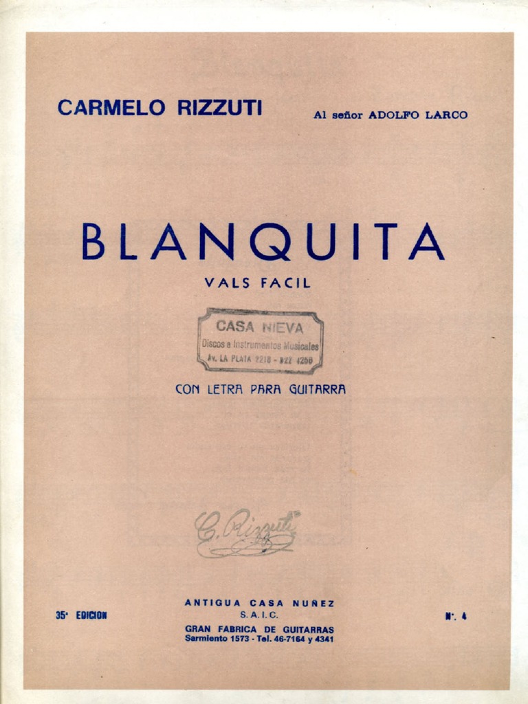Rizzuti Blanquita | PDF