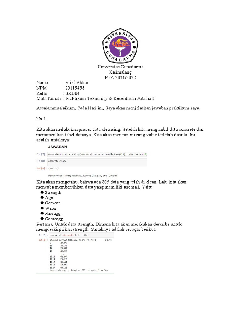 Tugas6 Alief Akbar Prak - Teknologi & Kecerdasan Artificial | PDF