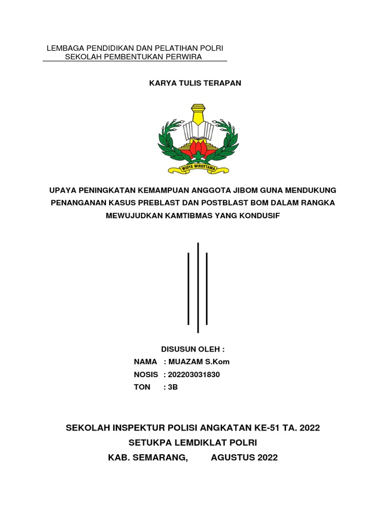 CONTOH COVER KARTUL SIP-51 Final | PDF