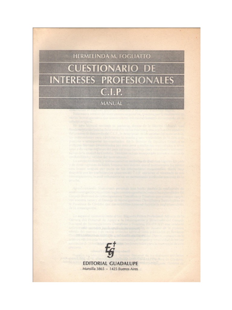 CIP - Manual Guadalupe | PDF