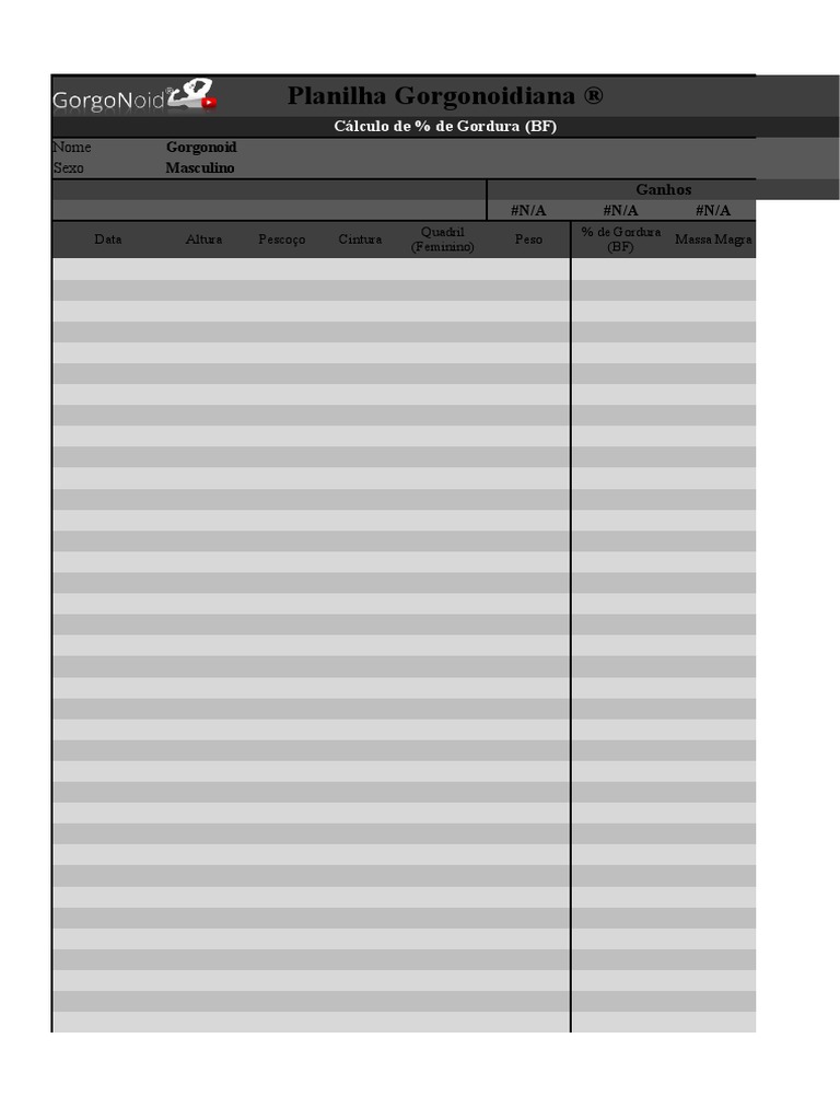 Gorgonoid - Planilha Completa (LIMPA) | PDF | Soja | Alimentos