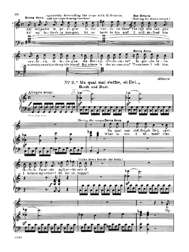 Fuggi, Crudele, Fuggi - Don Giovanni - Mozart | PDF