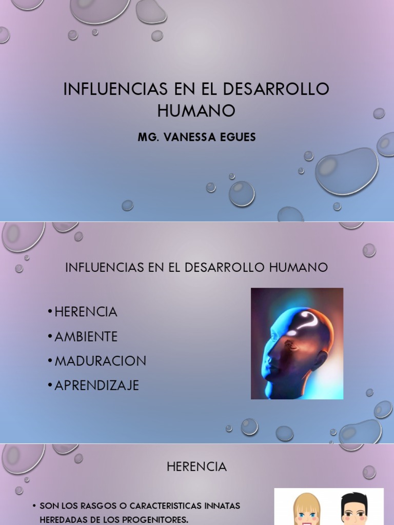 Clase 2 Influencias en El Desarrollo Humano | PDF | Herencia | Aprendizaje Clase 2 Influencias en El Desarrollo Humano | PDF | Herencia | Aprendizaje