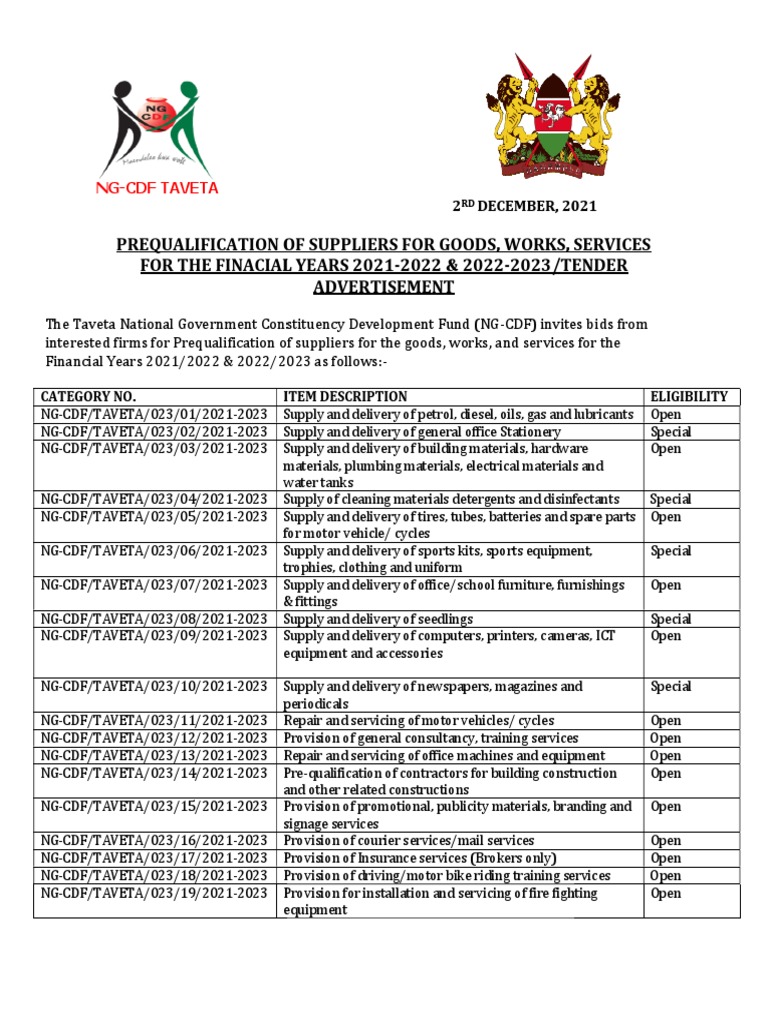 1638453510551-Taveta NG-CDF Prequalification Tender Advert For ...