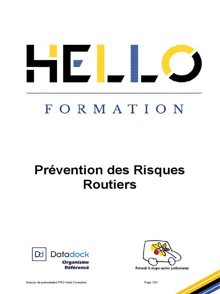 Formation à la Prévention des Risques Routiers | PDF | Véhicules ...