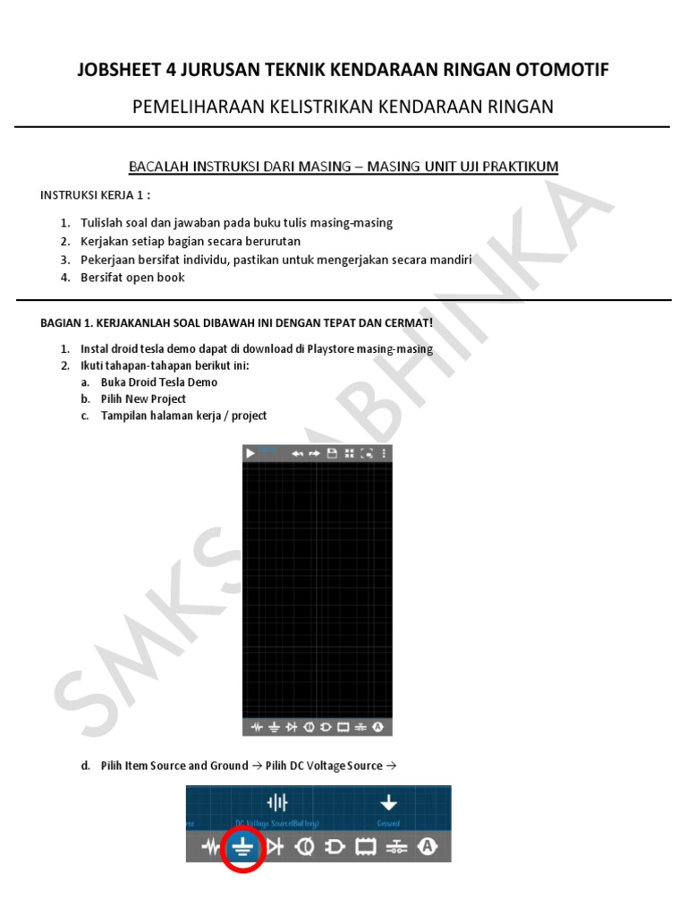 Jobsheet 5 Wiring Lampu Kontak | PDF