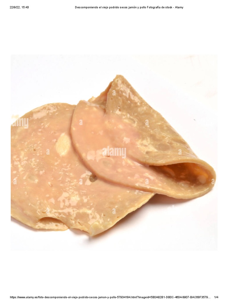 Descomponiendo El Viejo Podrido Secos Jamón y Pollo Fotografía de Stock ...