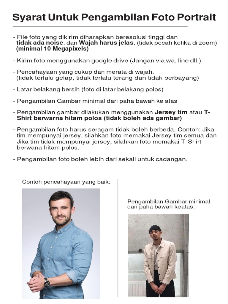 Guideline Photo Shoot | PDF