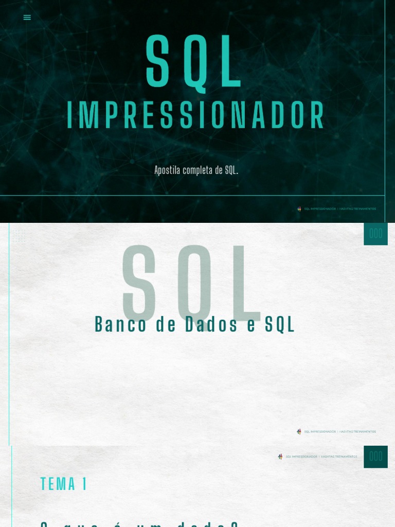 Uma introdução completa aos fundamentos de banco de dados e SQL | PDF ...