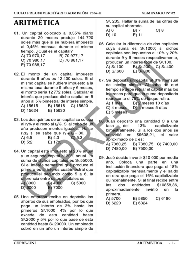 2do Sem. Pre 2006 II (g t q f a x ) | PDF | Vino | Cobre