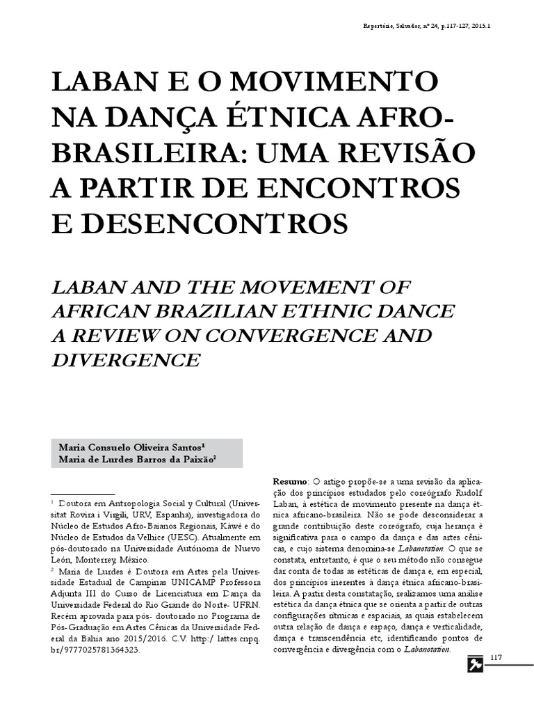 Laban e Dança Afro Brasileira | PDF | Danças | Harmonia