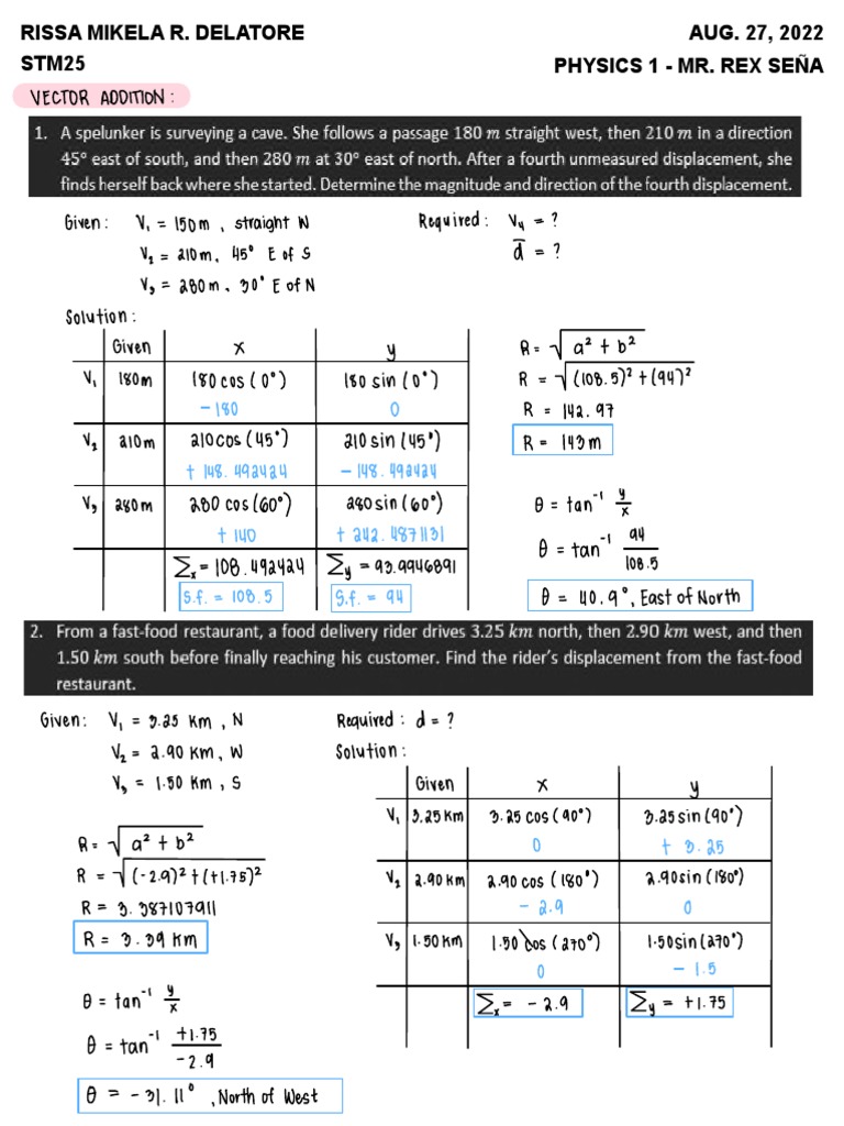 Delatore - STM25 - Physics - Da1 | PDF | Mechanical Engineering ...