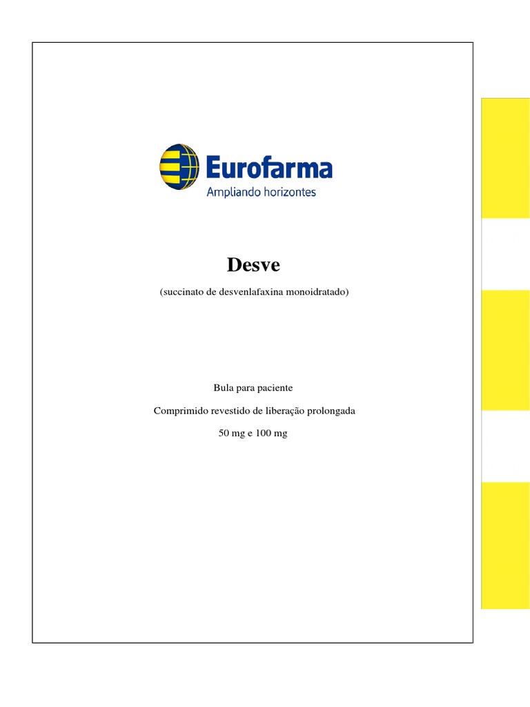 Desve Bula Paciente Eurofarma | PDF | Gravidez | Antidepressivo