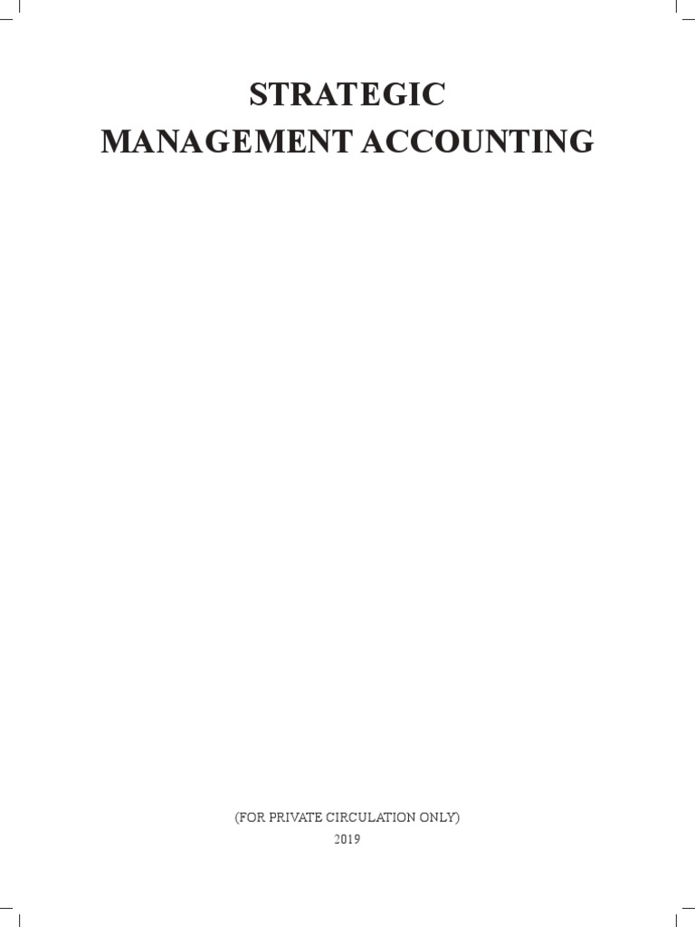 Strategic Management Accounting | PDF