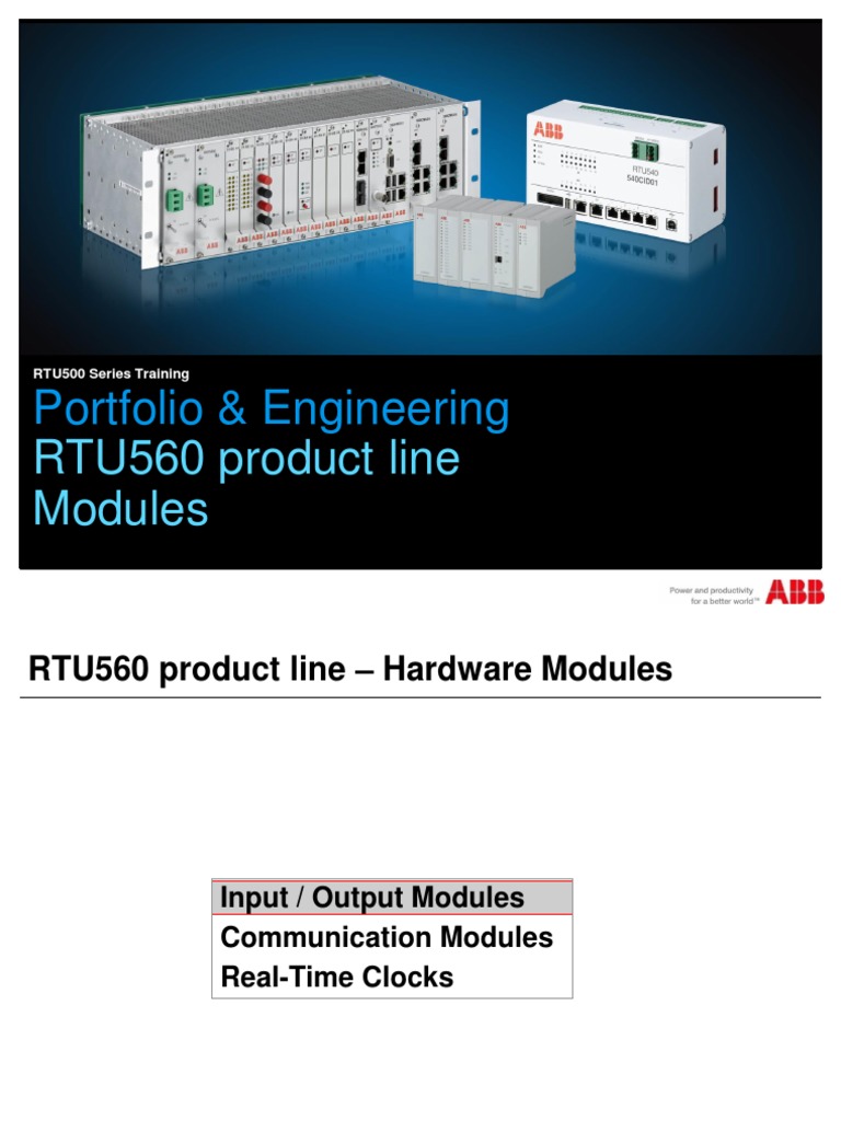 03 1 RTU560 Hardware Modules E | PDF | Ethernet | Power Supply