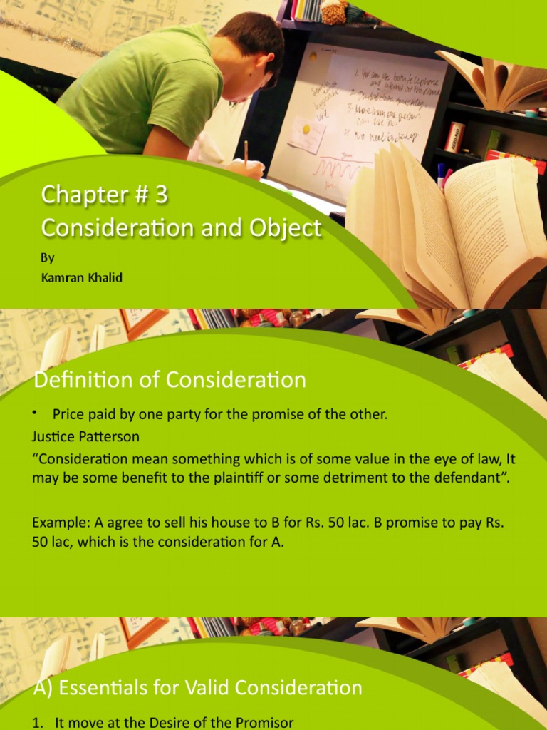 3 Consideration and Object | PDF