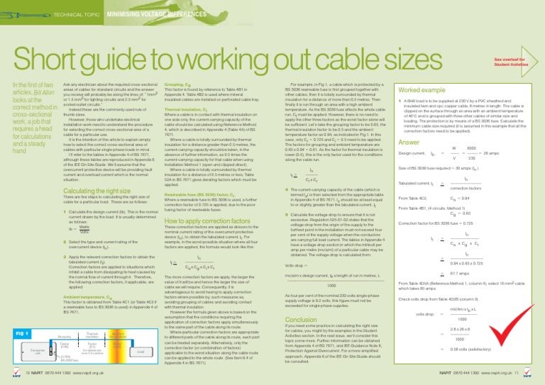 CP 2 07 P 10 11 16th Cable Sizing 1 of 2 | PDF