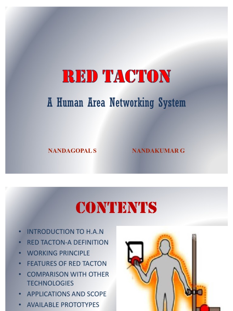 RedTacton Presentation | PDF | Science & Mathematics | Technology ...
