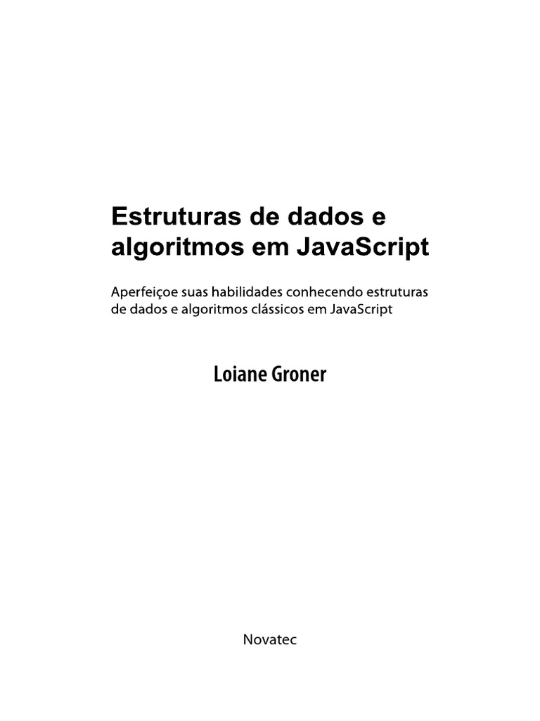 Loiane Groner. Novatec | PDF | Estrutura de dados de matriz | Script Java