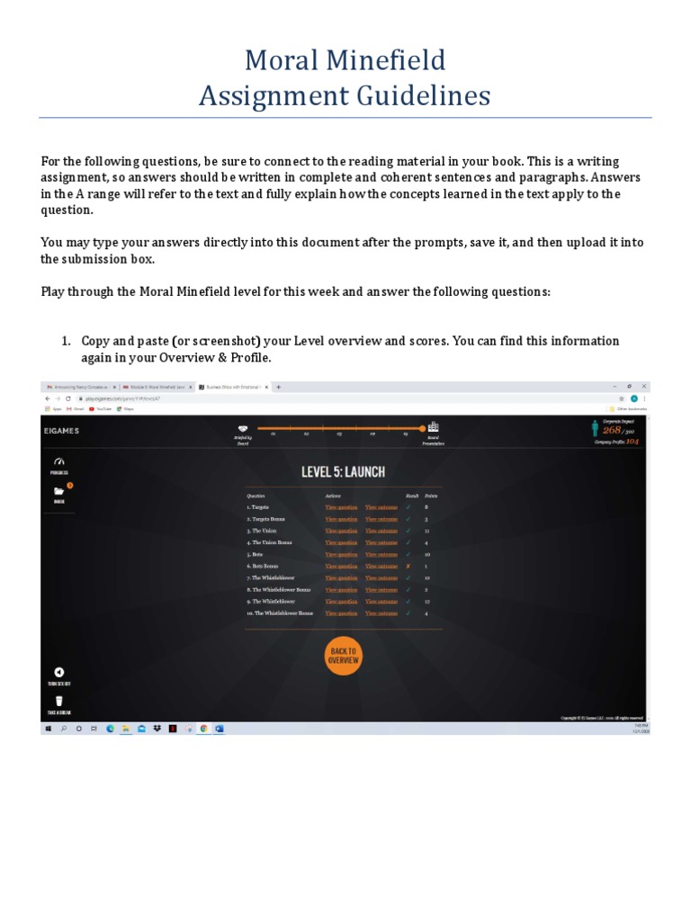 Ogl345 Moral Minefield Assignment | Download Free PDF | Stakeholder (Corporate) | Decision Making