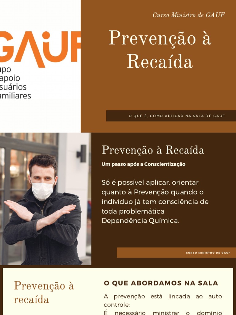 Curso GAUF Prevenção À Recaída | PDF | Síndrome de abstinência | Drogas