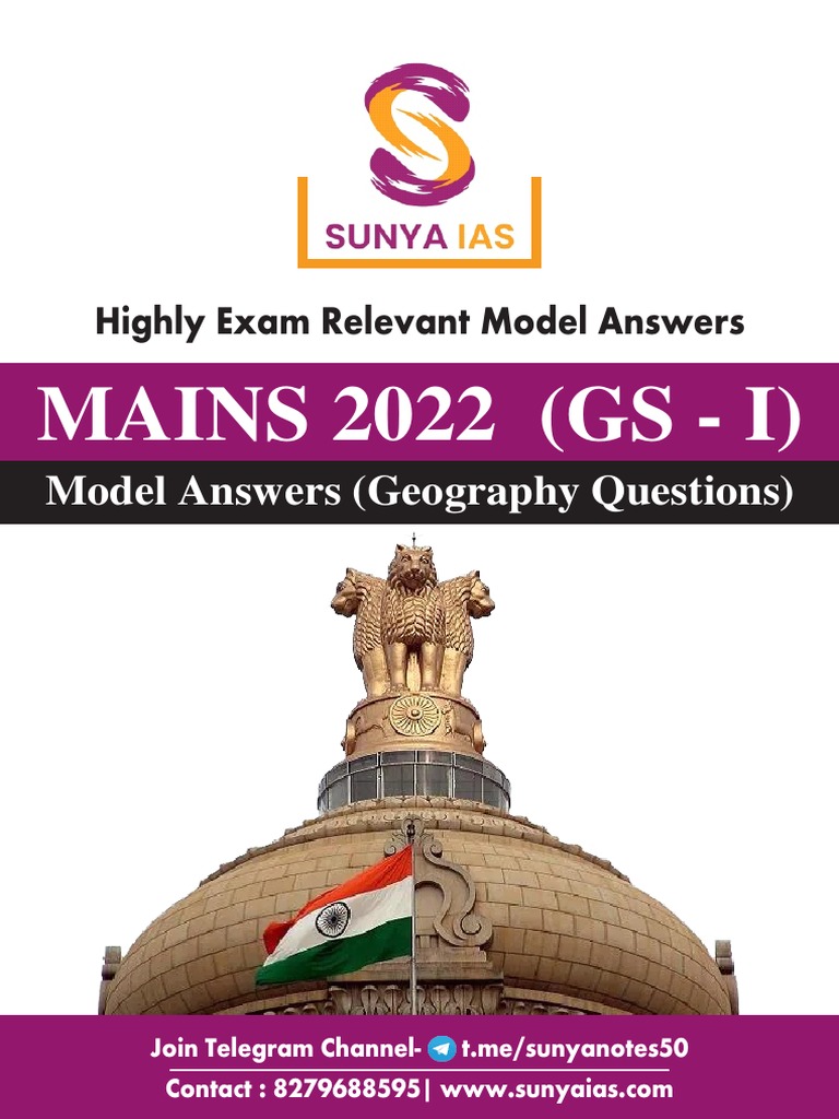 UPSC Geography Model Answers 2022 | PDF | Igneous Rock | Rock (Geology)