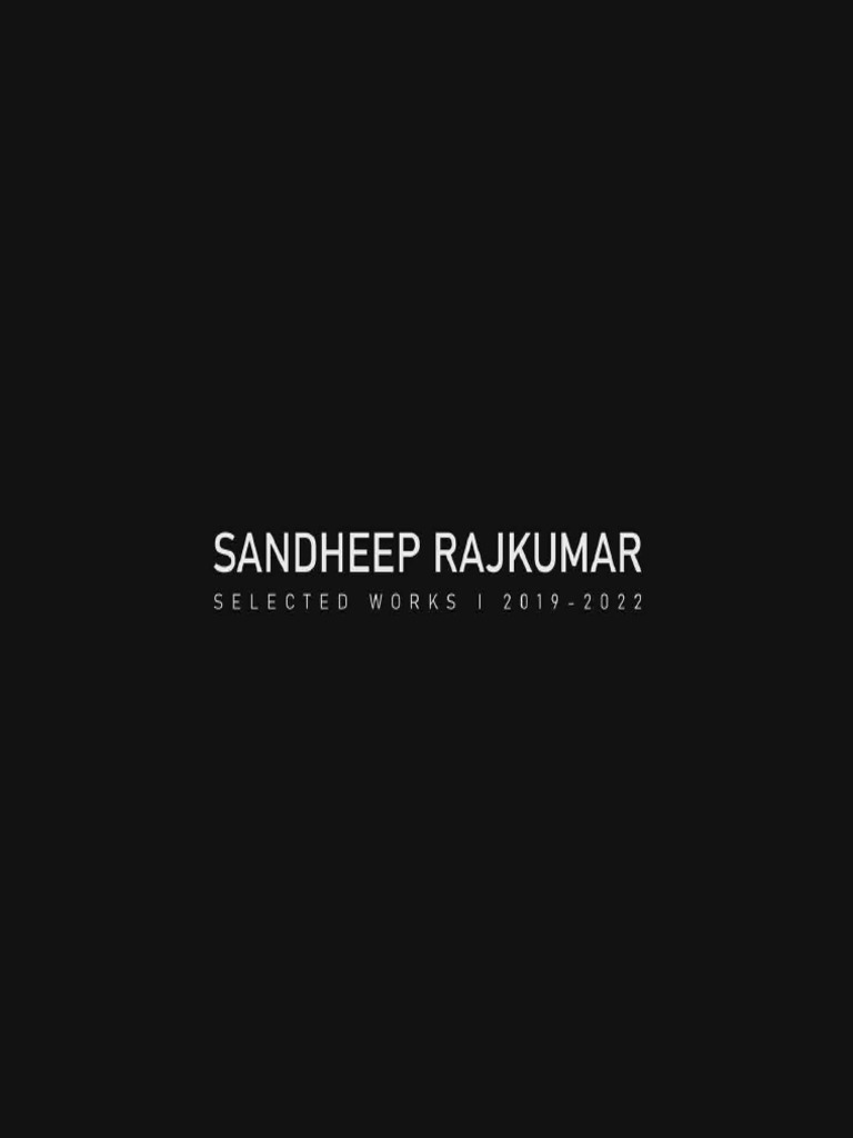Sandheep Rajkumar's Portfolio | PDF