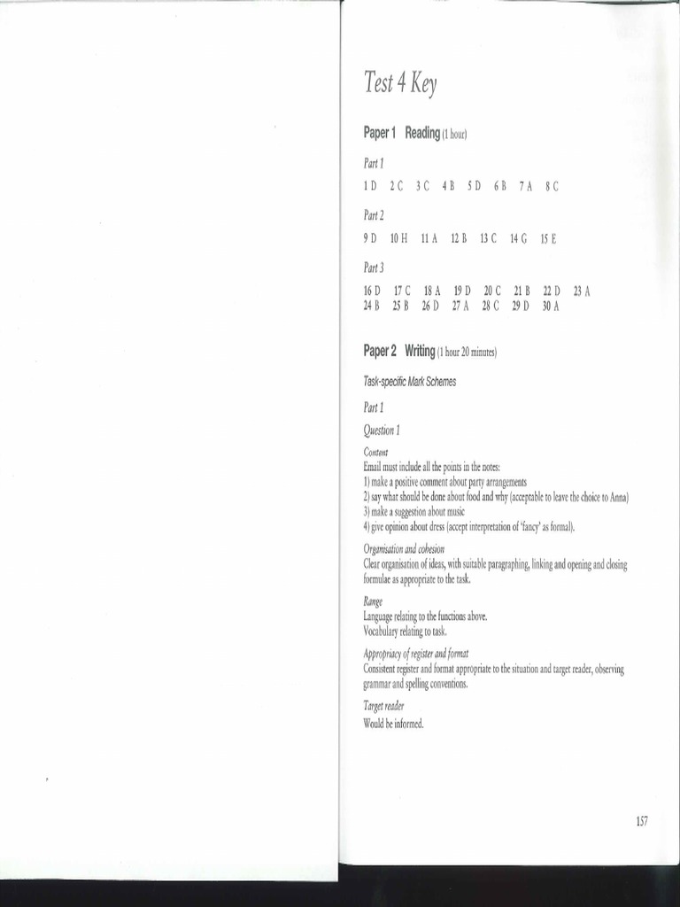 FCE4 T4 Answers+script | PDF