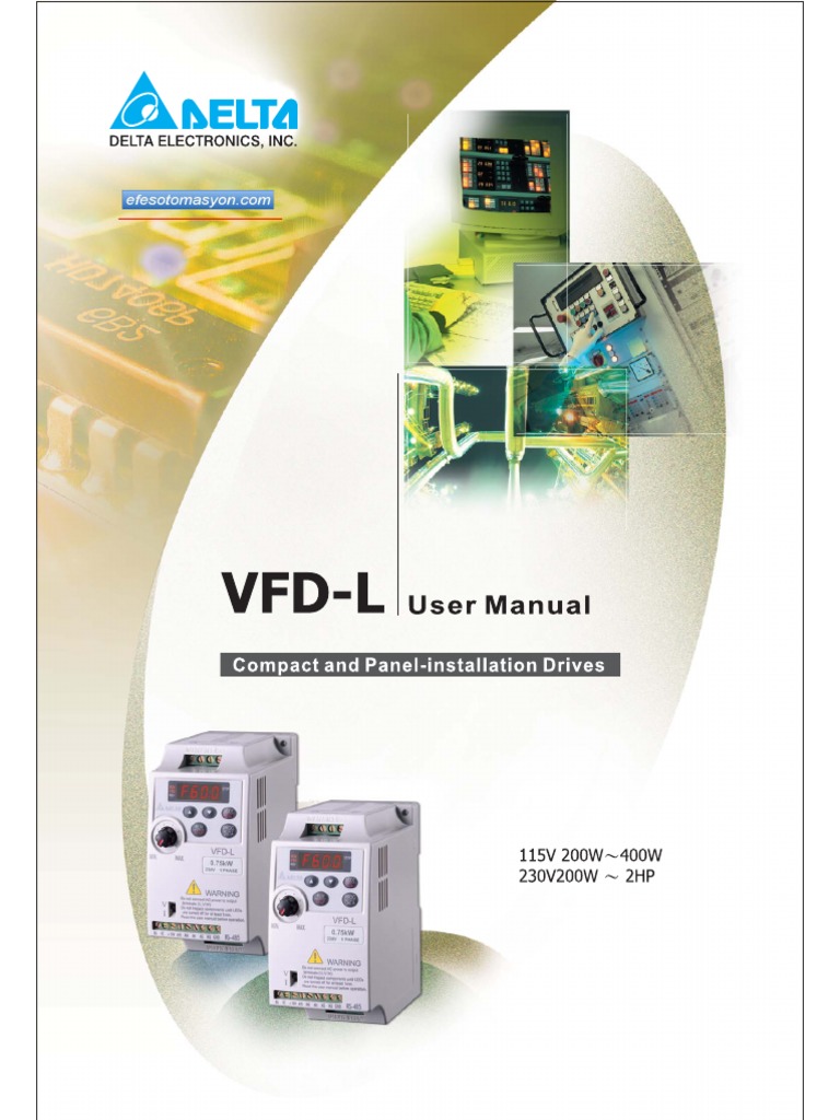 Delta Ac Drive VFD-L Serie User Manual | PDF | Alternating Current | Fuse (Electrical)