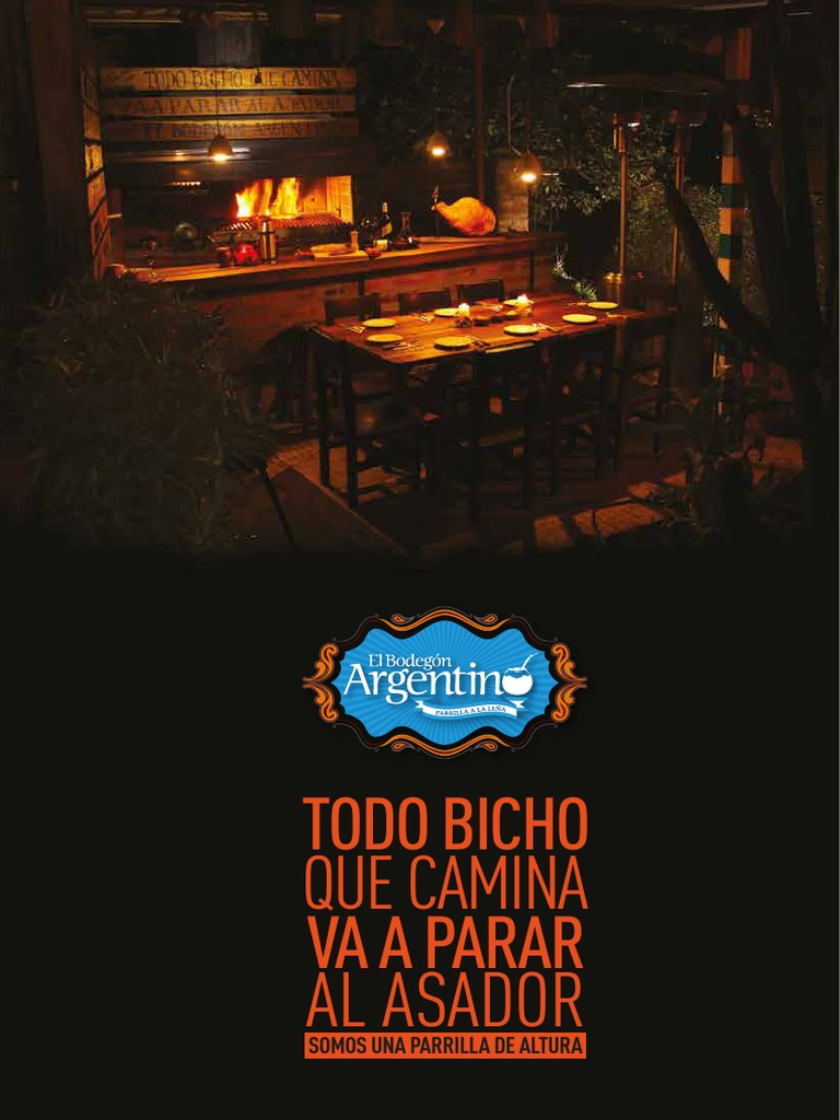 El Bodegon Argentino Menu | PDF | Menudencias | Pizza