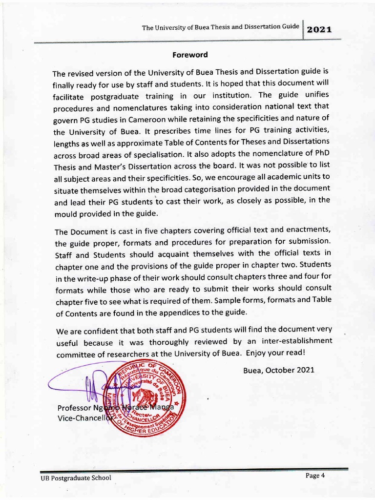 UB Thesis Guide 2021 | PDF | Thesis | Doctorate