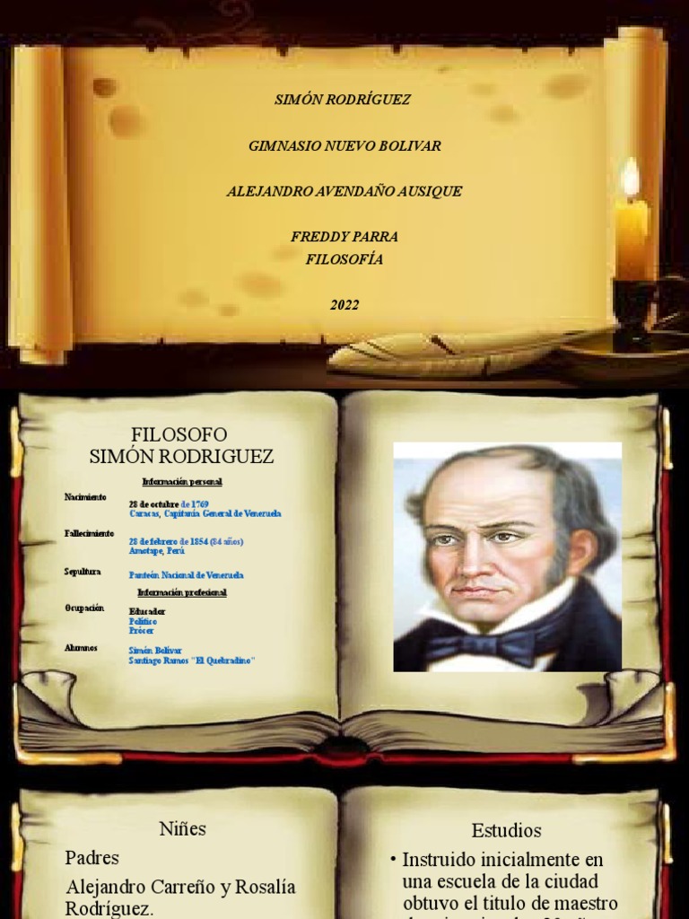 Filosofo Simon Rodriguez | PDF | America latina | América del Sur