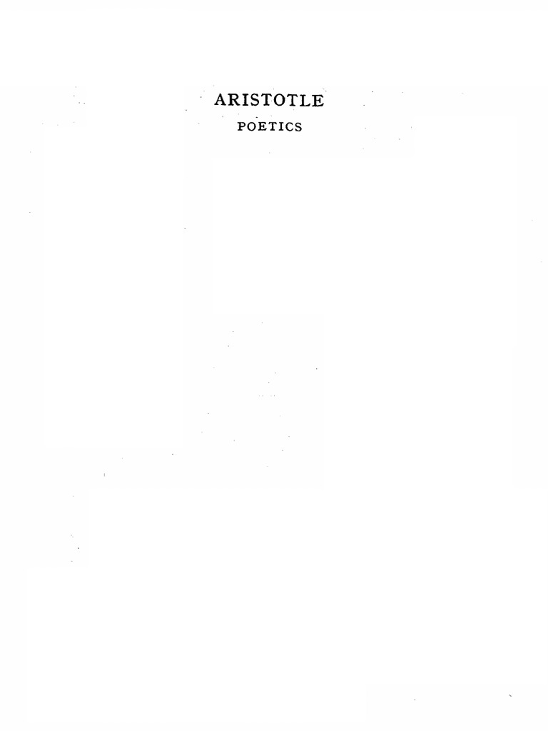 Aristotle. - S H Butcher - The Poetics of Aristotle-London, Macmillan ...