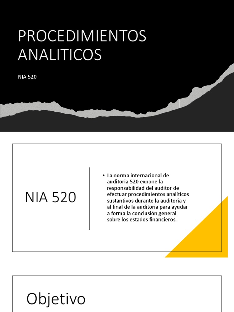 Procedimientos Analíticos en Auditoría | PDF | Auditoría